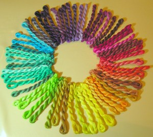 Dyeing a Color Wheel – Felting and Fiber Studio