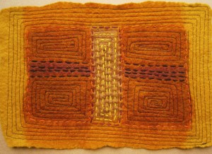 Finished Stitching Project – Felting and Fiber Studio