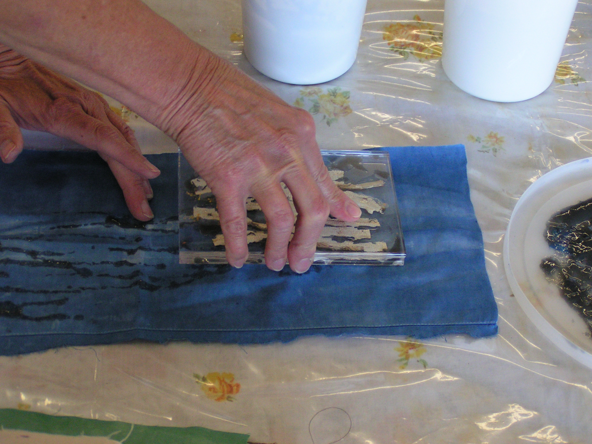 Screen Printing with Rust – Felting and Fiber Studio