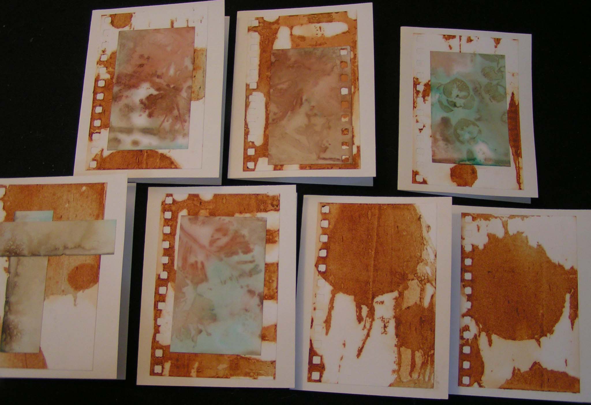 Using the Screen Printed Rusted Paper – Felting and Fiber Studio