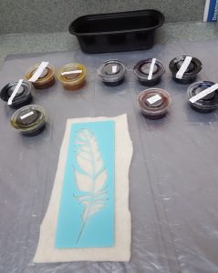 Printing and Stenciling on Felt Part 1 – Felting and Fiber Studio