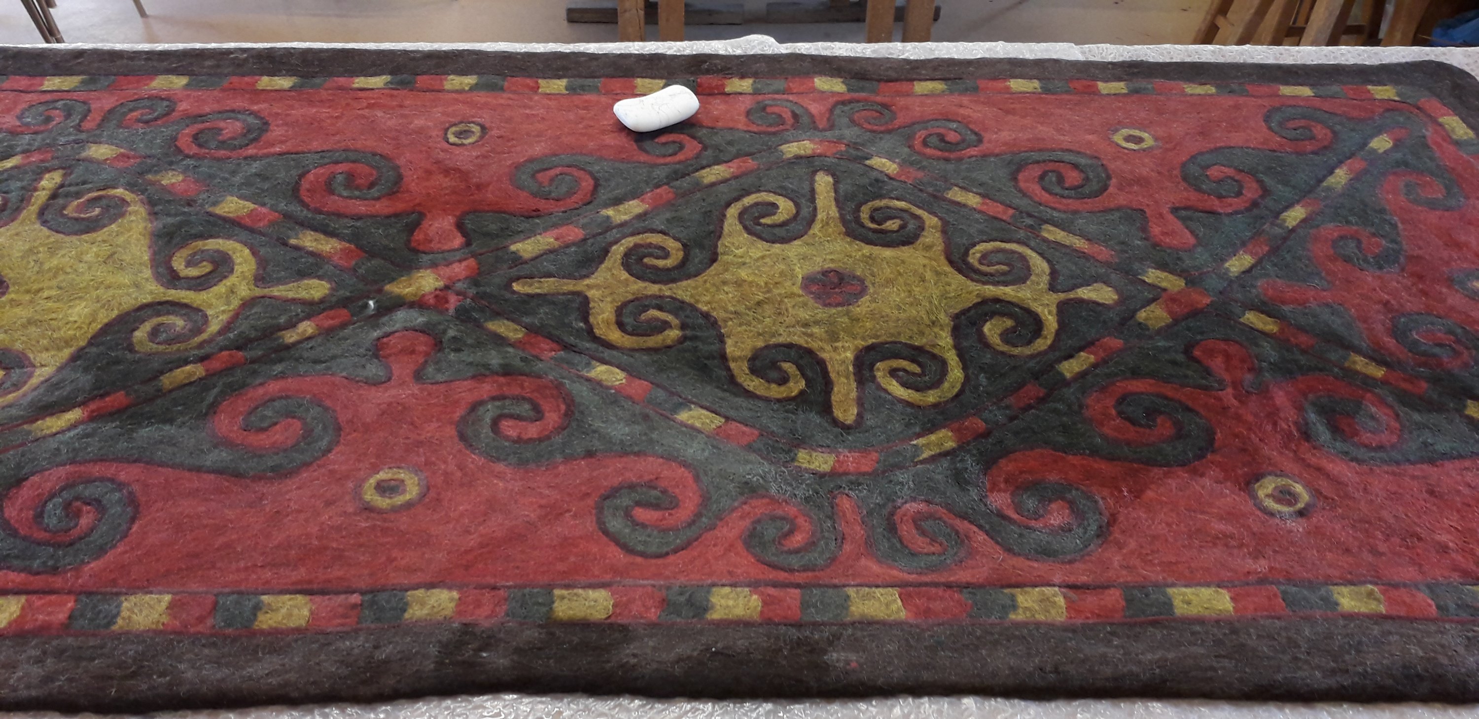 Felted rug – Felting and Fiber Studio