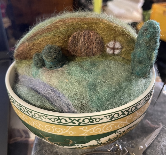 Finished Pin Cushion. – Felting and Fiber Studio