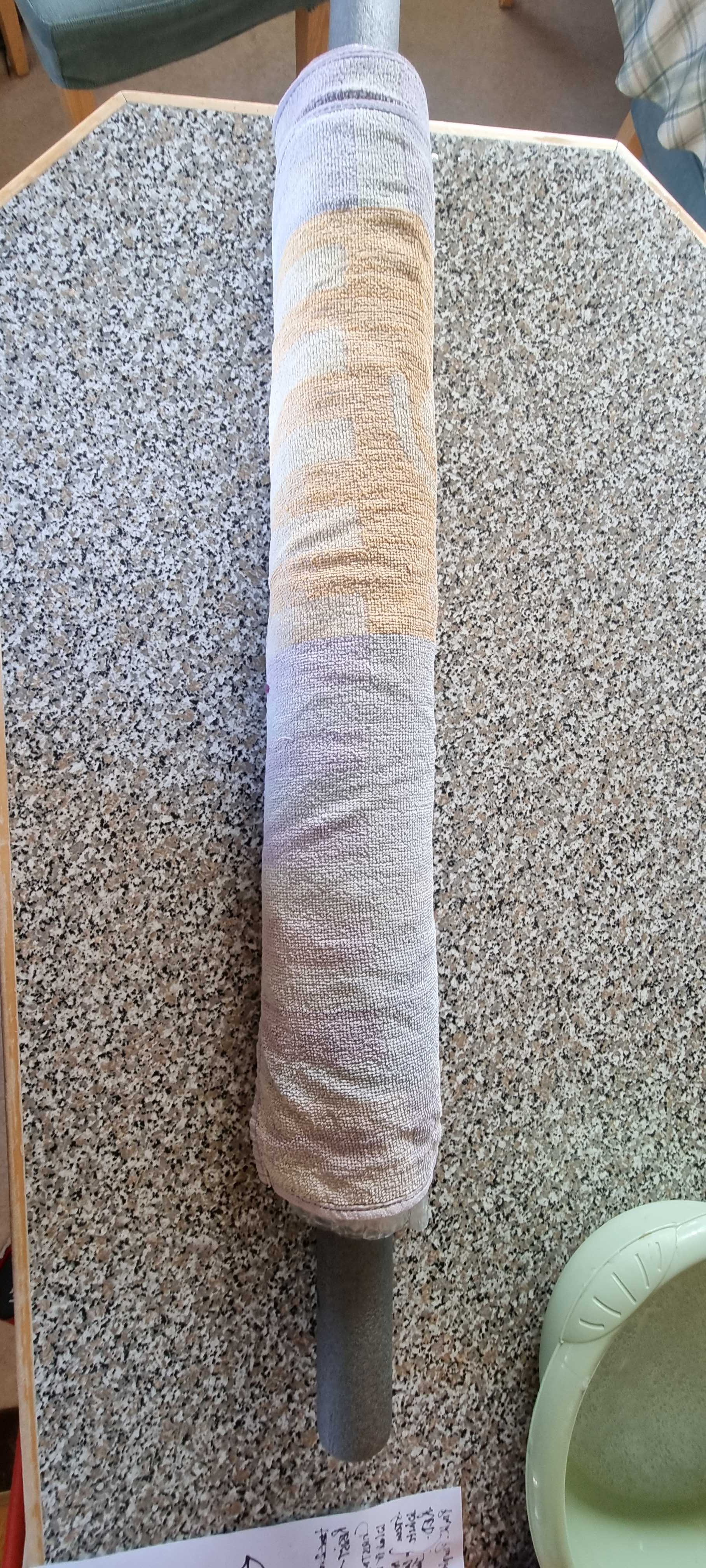 Then rolling – Felting and Fiber Studio