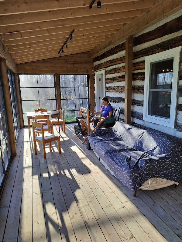 Carlene_new_loom_porch1 – Felting and Fiber Studio