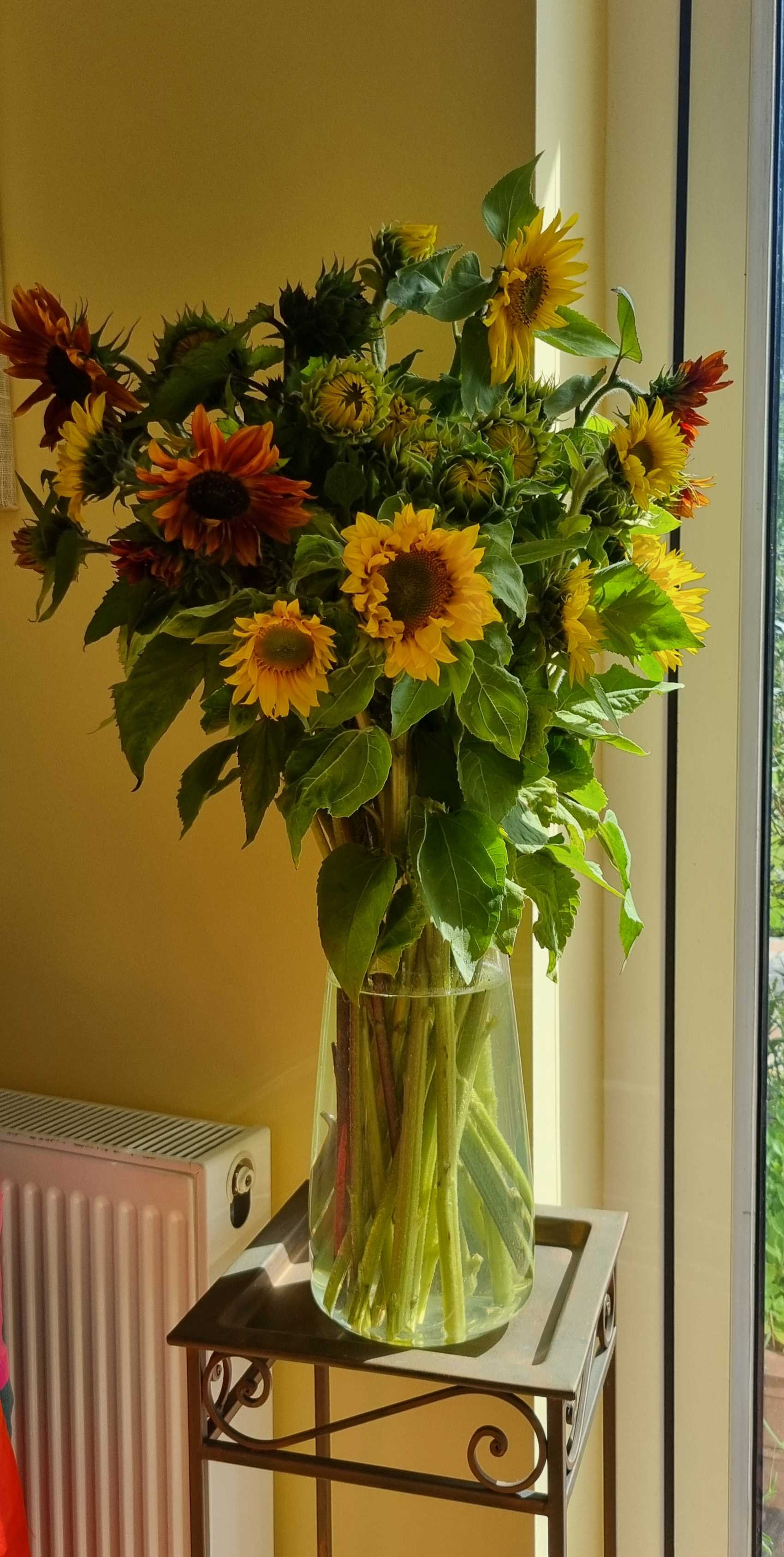 17a sunflower vase – Felting and Fiber Studio