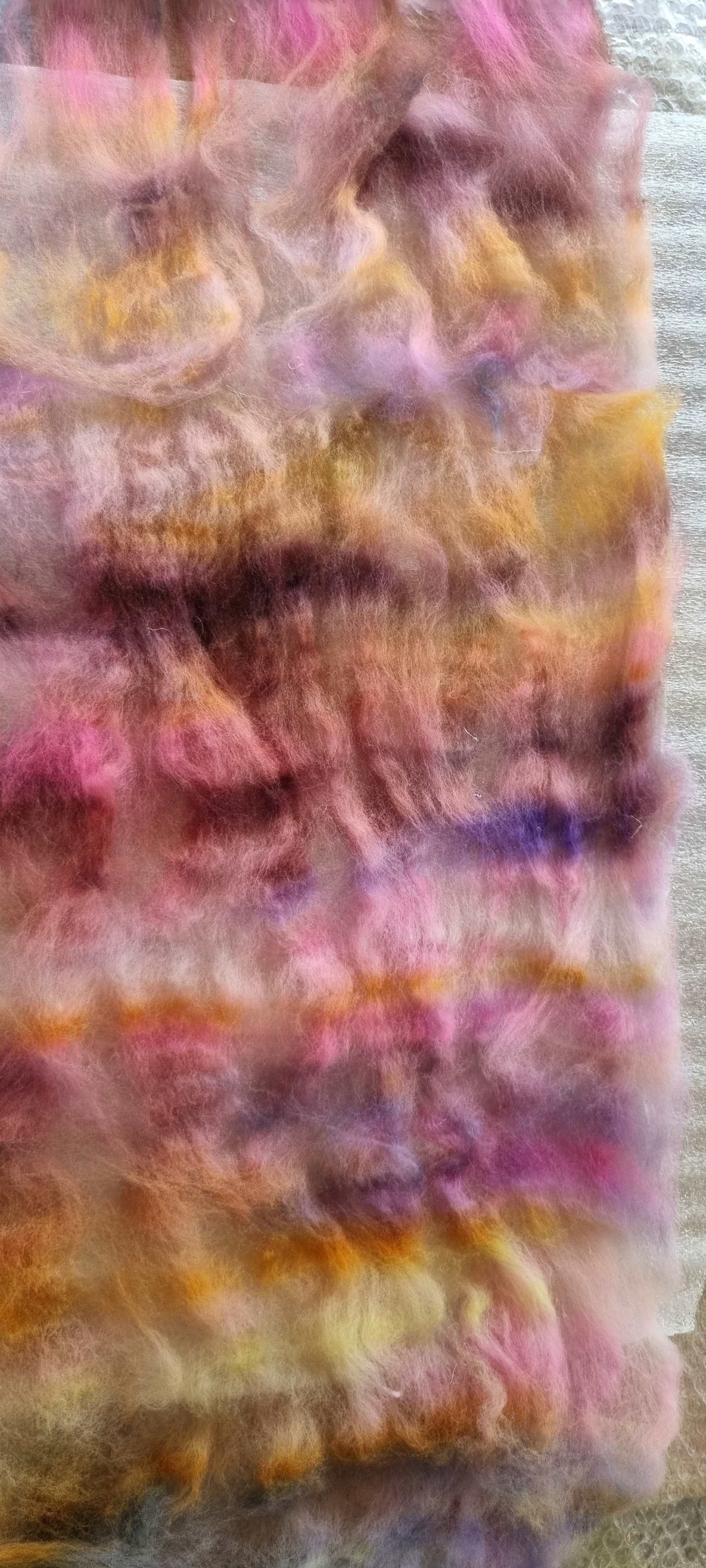 2. stretching the fibre – Felting and Fiber Studio