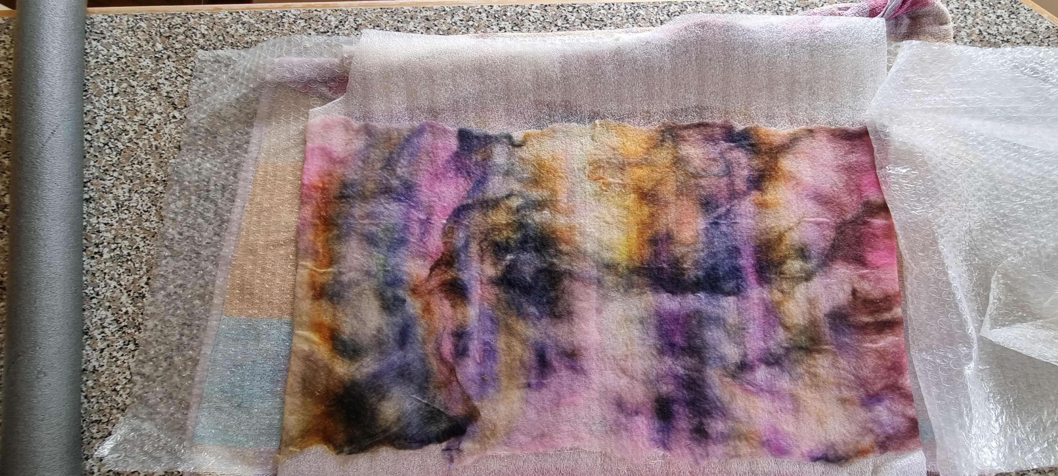 9. fibre is felting into silk – Felting and Fiber Studio