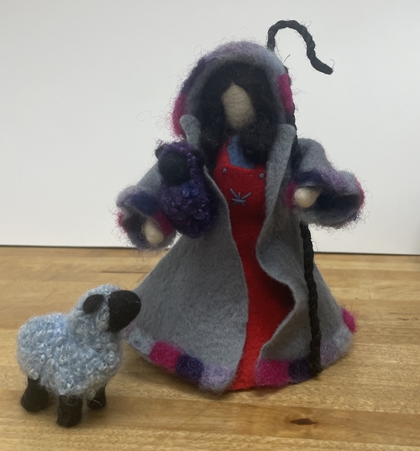 24 sheep and shepherdess photo shoot – Felting and Fiber Studio