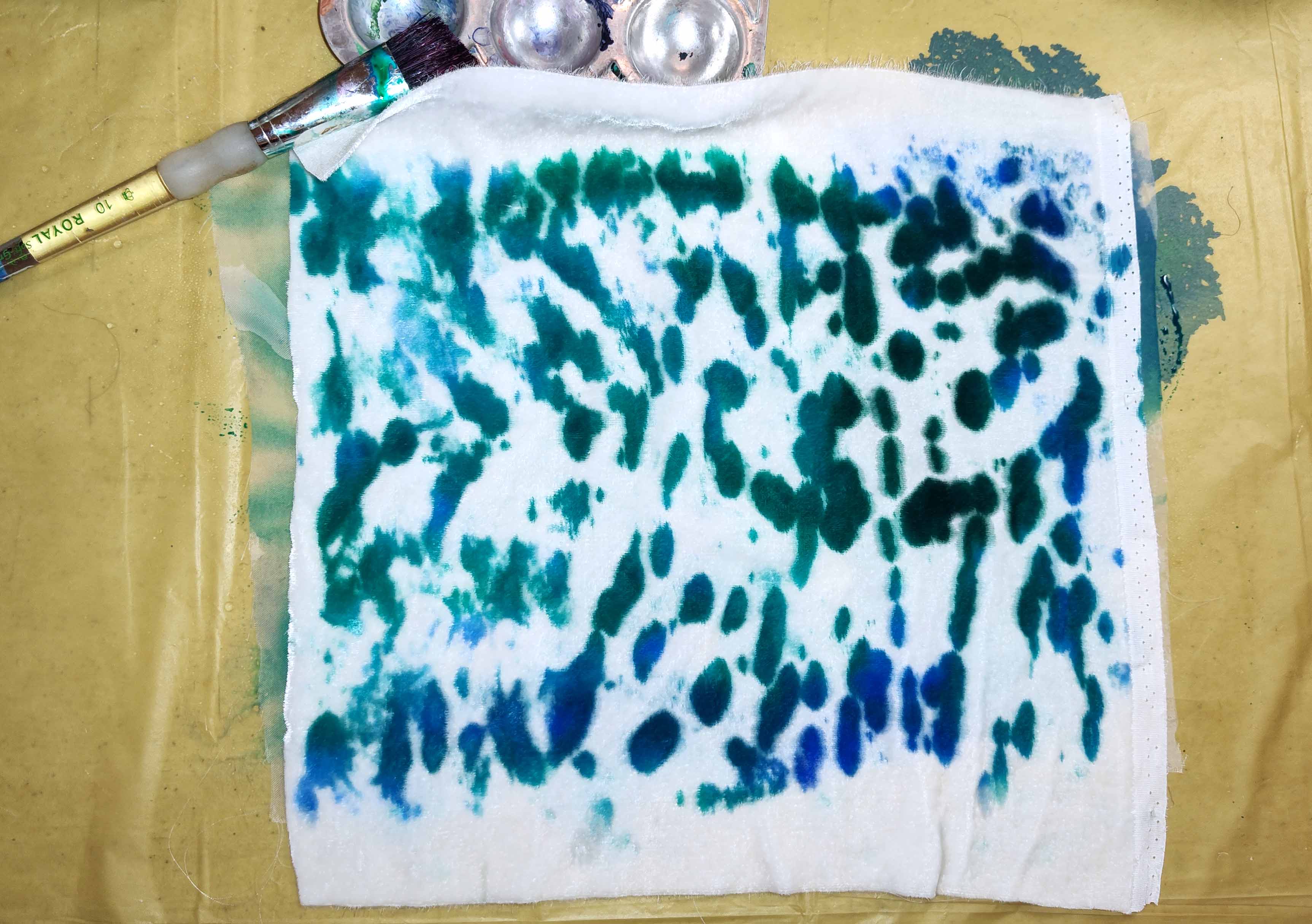 Painting Fabric 002 – Felting and Fiber Studio
